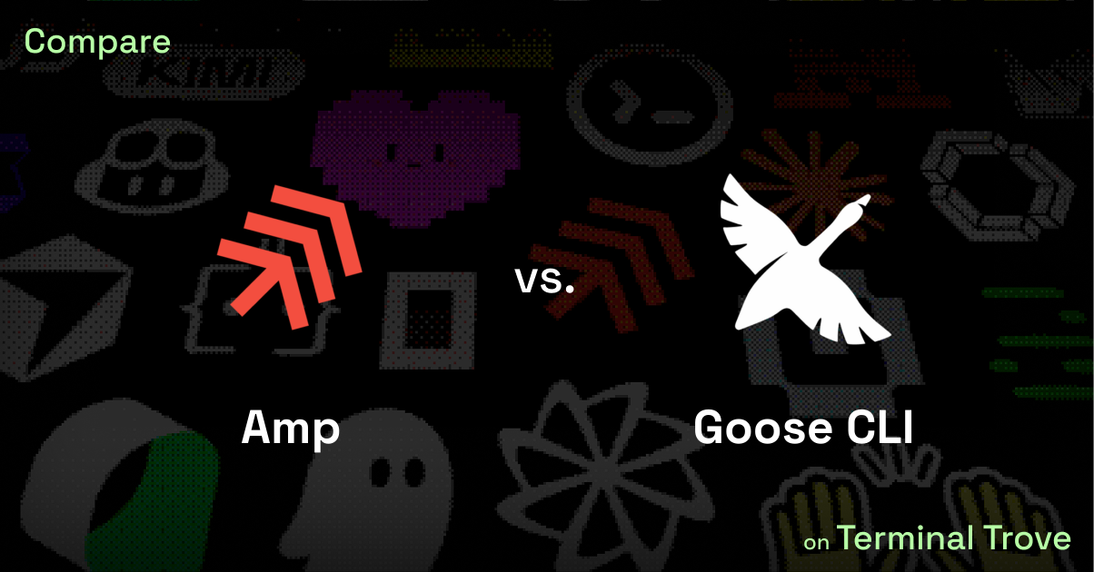 Amp vs Goose CLI - Terminal Trove