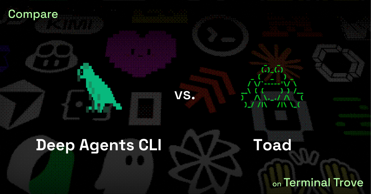 Deep Agents CLI vs Toad - Terminal Trove