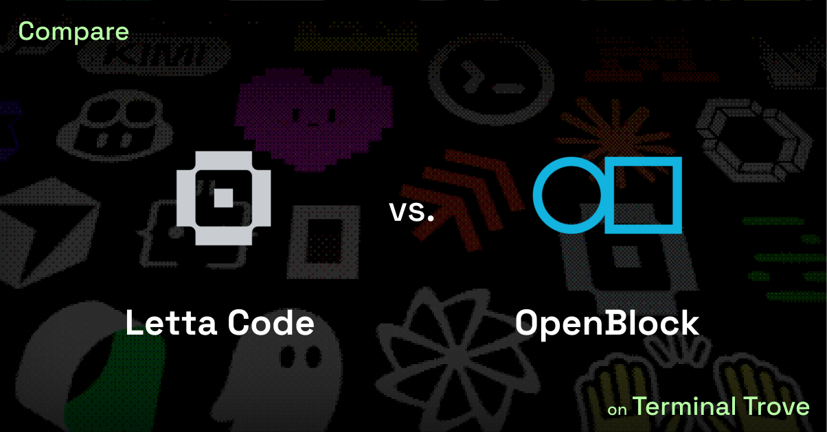 Letta Code vs OpenBlock - Terminal Trove